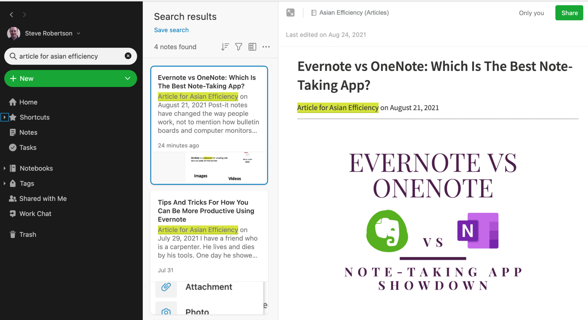 Evernote vs OneNote: Which Is The Best Note-Taking App? - Asian Efficiency